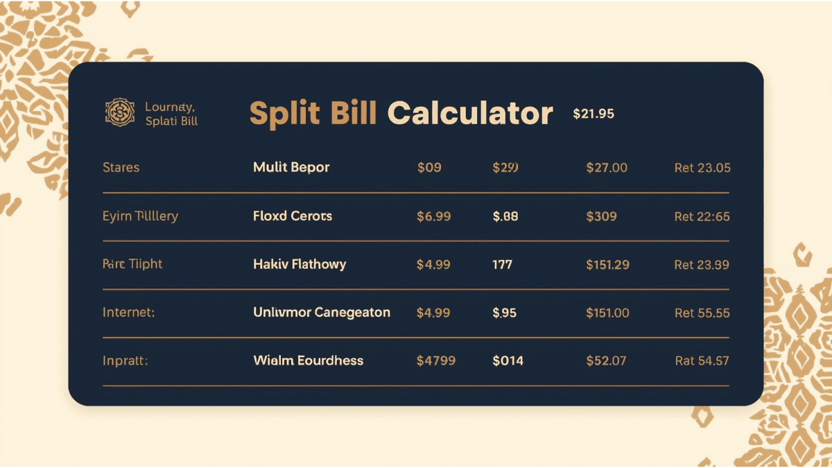 Split Bill Calculator for Indian - Calculator19.in